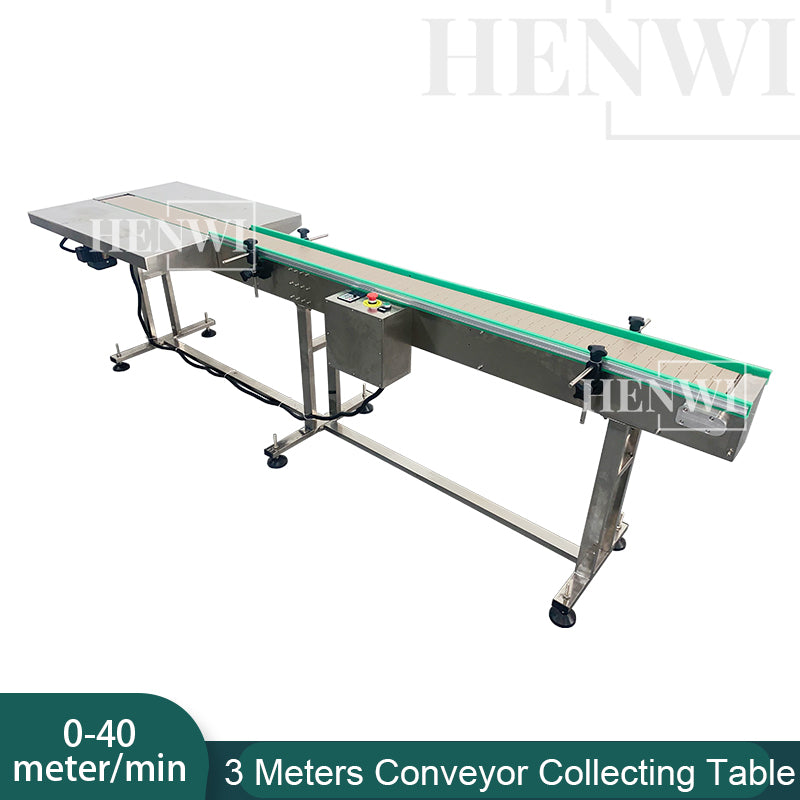 Henwi HWAM-3 Meters POM Belt Conveyor Collecting Table POM Chain Board ...