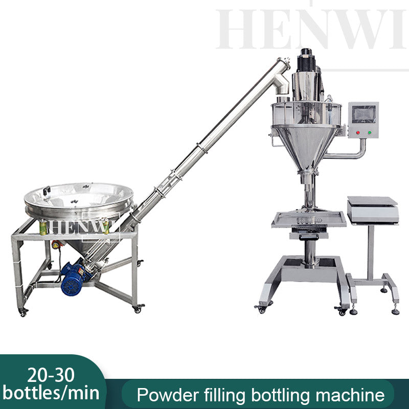 Henwi HWFM-Manual 1 Nozzle Powder Filling Packing Machine Coffee Cocoa ...