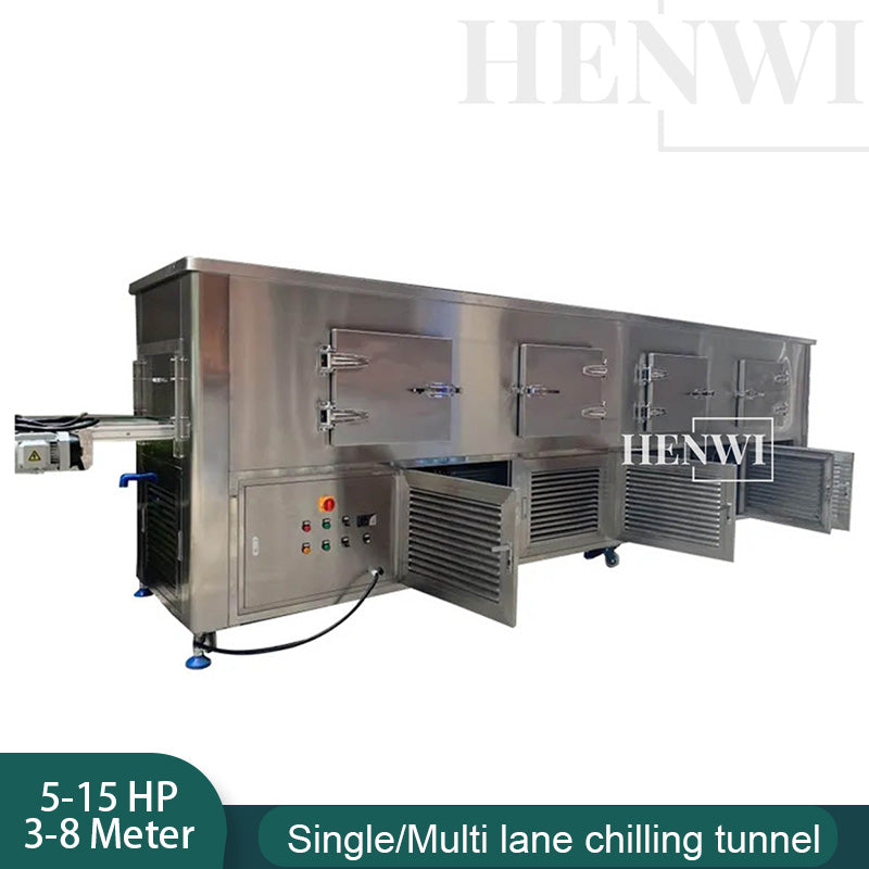 Henwi HWKH-Multi Lane Chilling Tunnel Cooling Tunnel Conveyor Cosmetic ...
