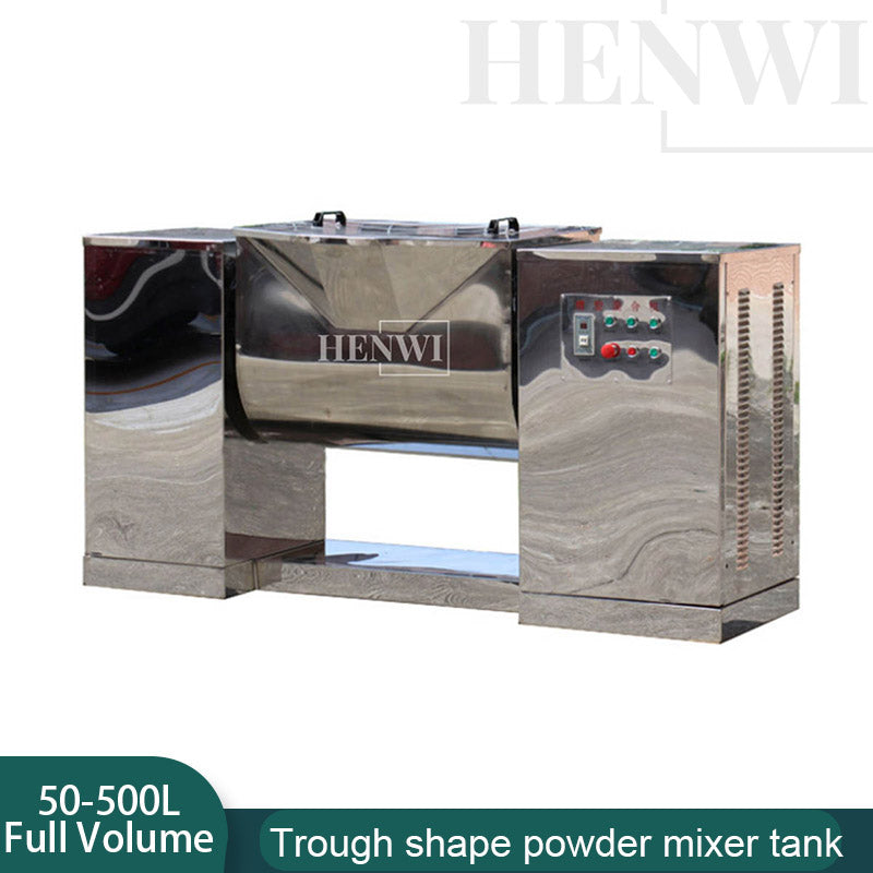 Henwi HWMM-Trough Shape Powder Mixer Tank Cosmetic Seasoning Spice Pow ...